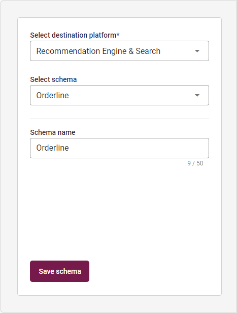 Orderline Schema