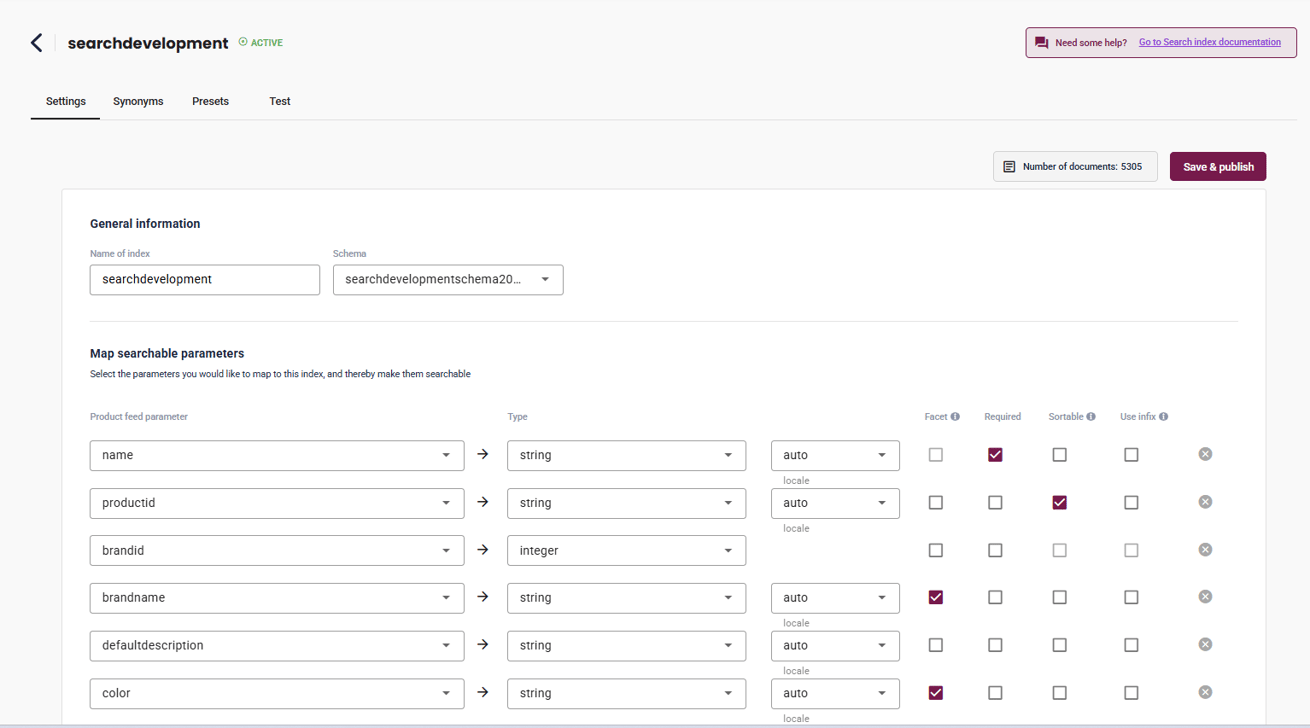 How to set up, configure and test a search index for Site Search