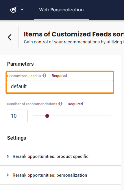 Introduction to Customized Feeds